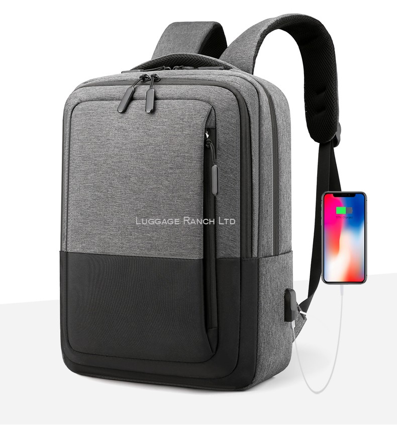 Plain Double Zipper Backpack - Luggage Ranch Limited